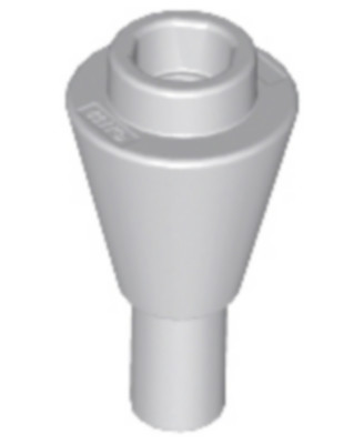 LEGO 11610 LIGHT BLUISH GRAY Cone 1 x 1 Inverted with Bar | eBay