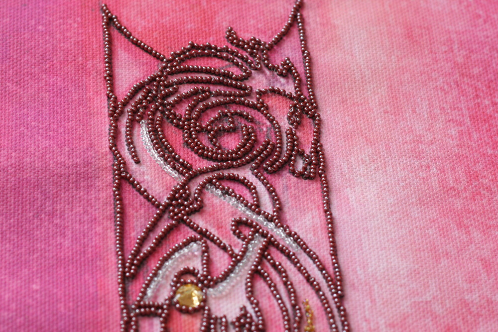 Flowers Sakura blossom Bead Embroidery Kit – DIY Beaded Home Decor Wall ...