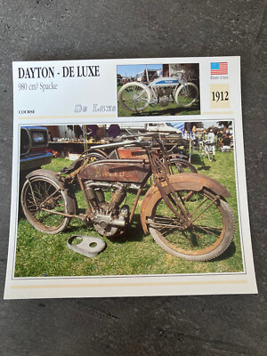 CARTE FICHE MOTO collection ATLAS DAYTON DELUXE 980 CM3 SPACKE | eBay