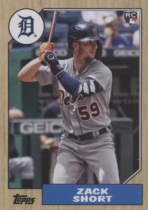 2022 Topps Archives - 1987 Topps Design Zack Short #242 (RC) online ...