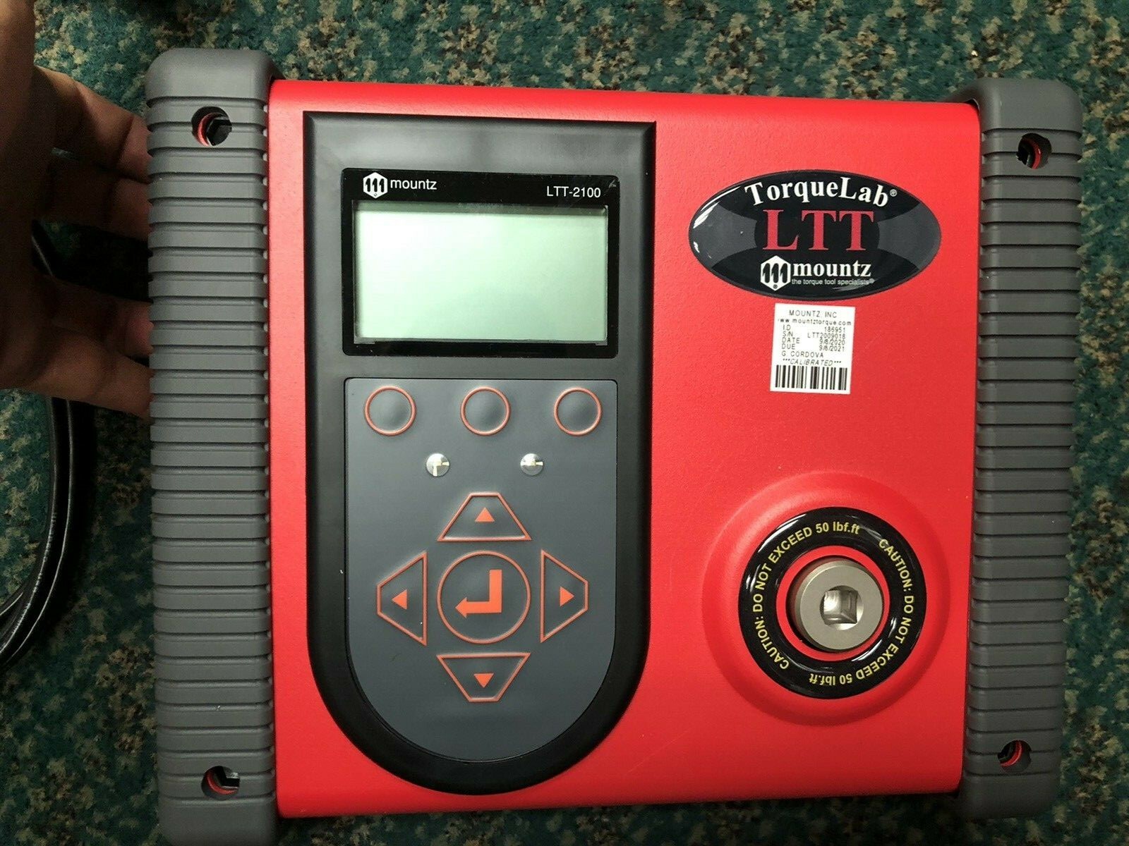 New Mountz LTT-2100, 50F Torque Lab Analyzer 5LBF.FT MIN 50LBF.FT MAX ...