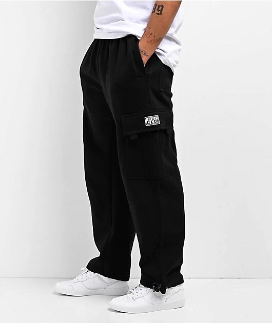 Pro Club Heavyweight Cargo Sweatpants Adult S Navy Baggy Skater | eBay