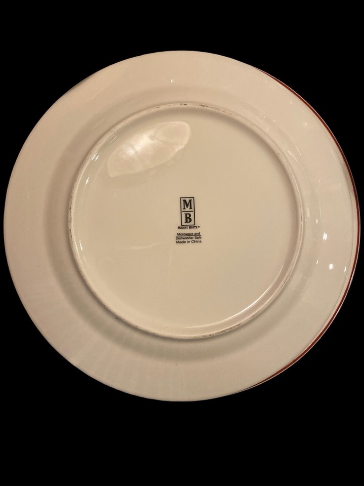 Merry Brite Christmas Dishes Place Setting: Dinner Plate, Salad Plate ...