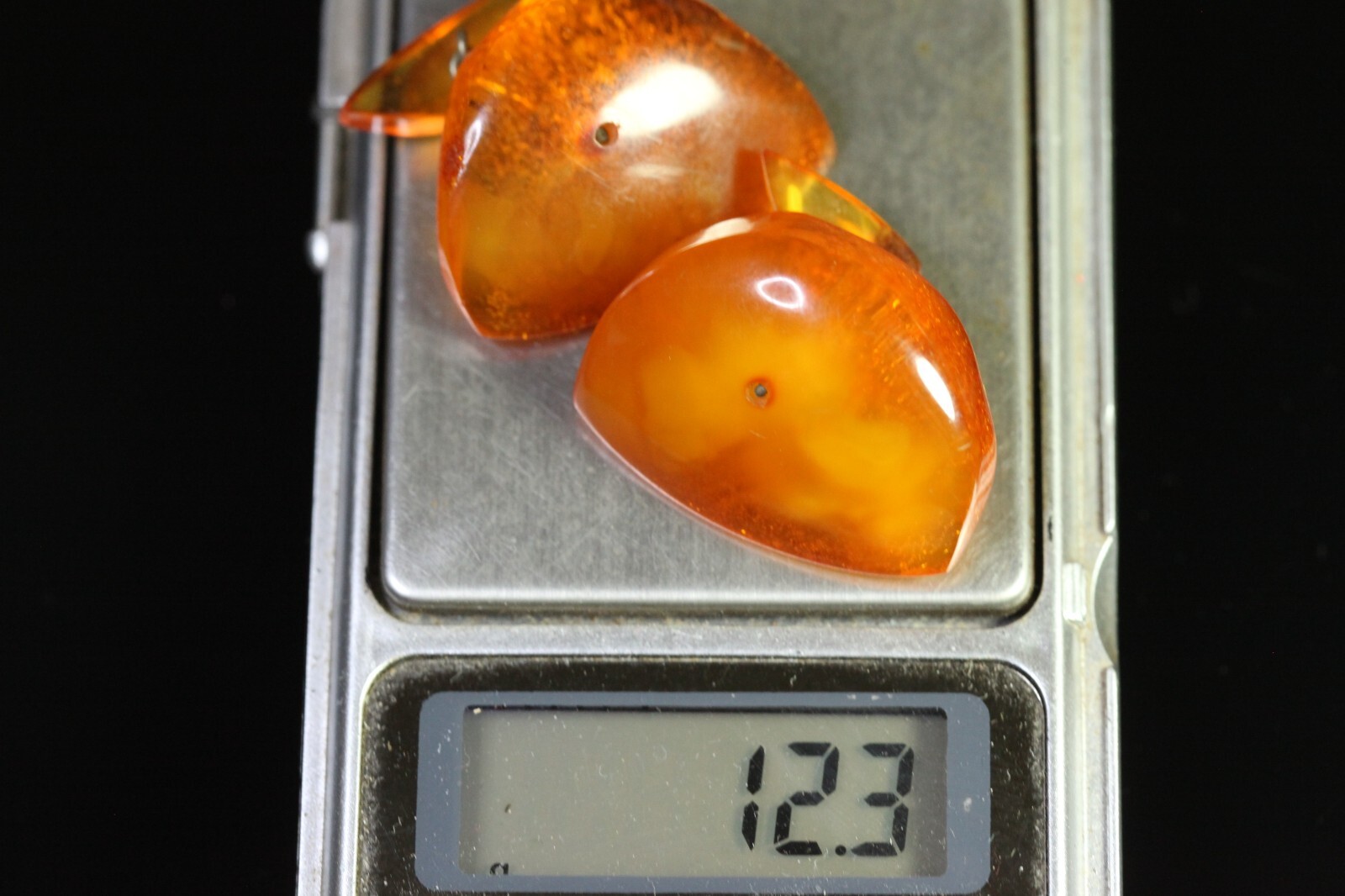 Vintage 12.3g NATURAL Butterscotch Egg Yolk Baltic Amber Stone ...