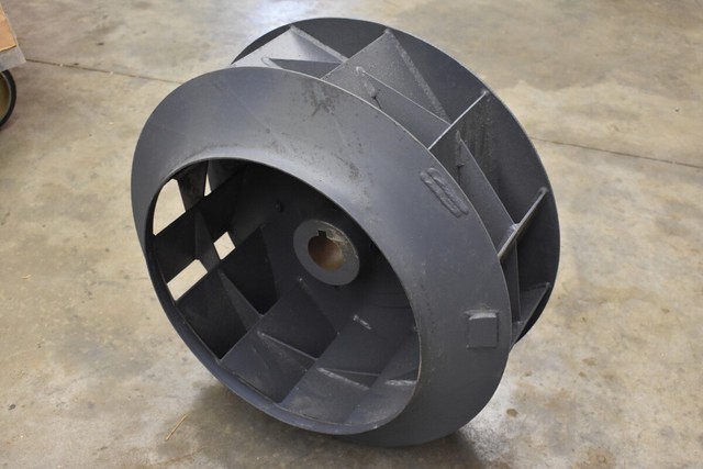 Centrifugal Blower Wheel, 16" Inlet Backwards, Inclined Impeller, 2 1/8 ...