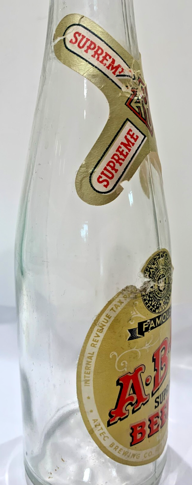 Old A. B. C. AZTEC BEER Bottle San Diego, California | eBay