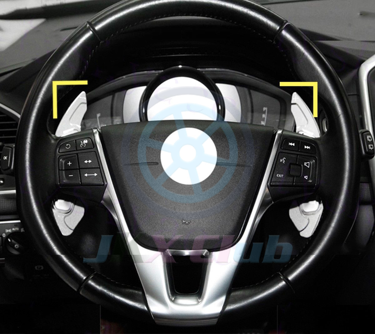 2pcs Silver Gear DSG Steering Wheel Shift Paddle For Volvo S60 S80 V40 ...