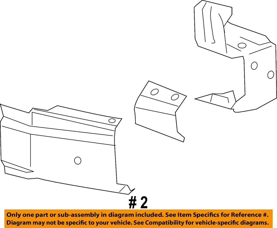 GM OEM 03-23 Express 1500 Front Bumper Bumper Components-Mount Bracket ...