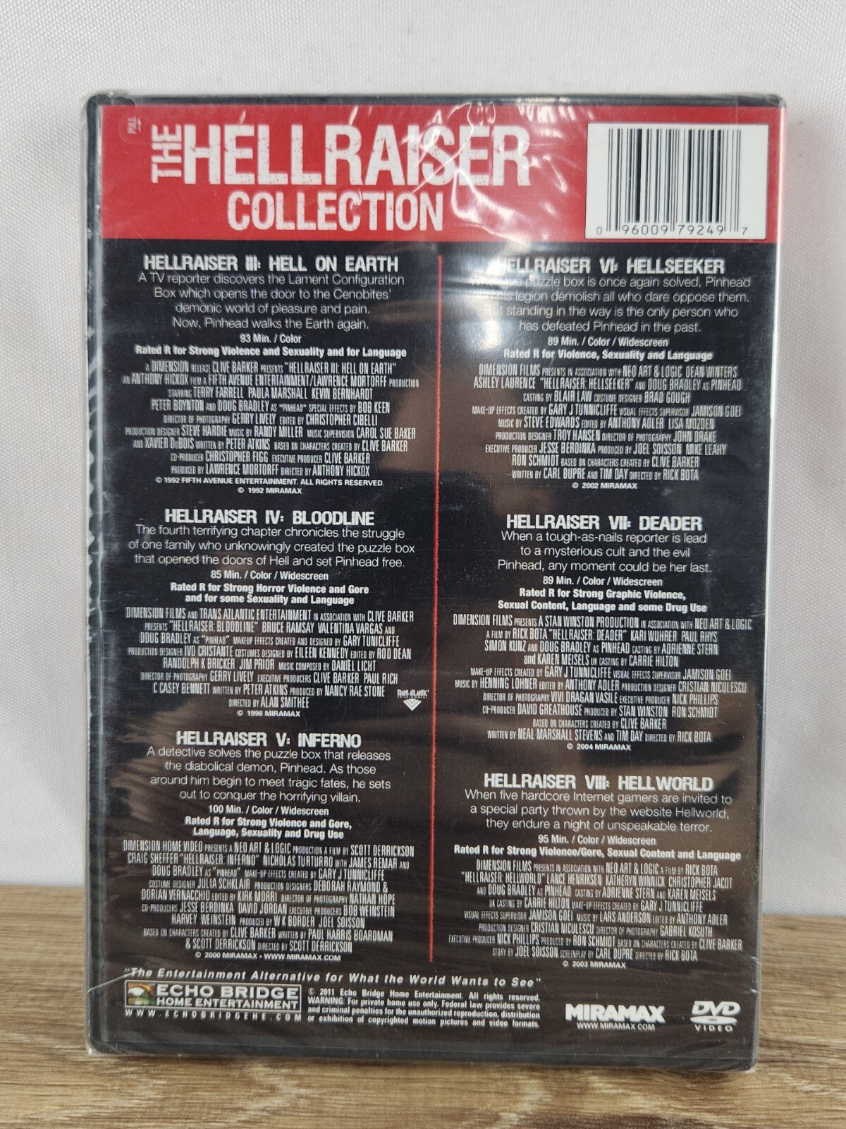 Miramax Classics: The Hellraiser Collection (DVD, 2011, 2-Disc Set) for ...