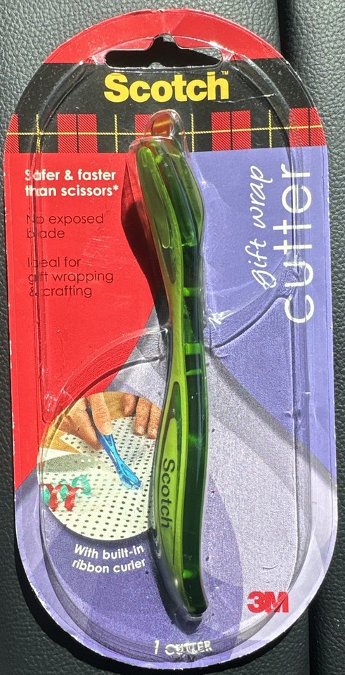 3M Scotch Gift Wrap Cutter And Ribbon Curler Tool Holiday Christmas ...