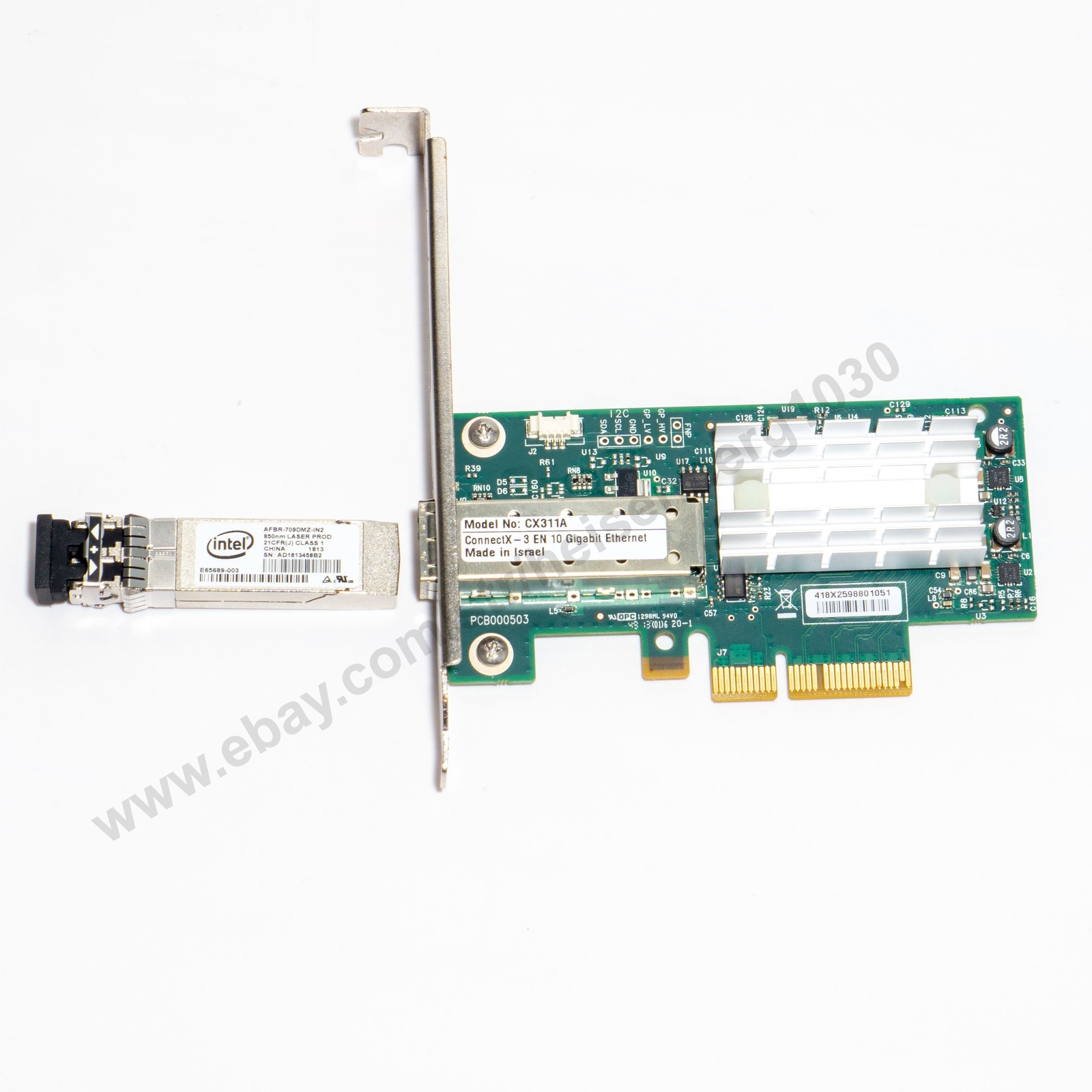 Mellanox MCX311A-XCAT CX311A ConnectX-3 EN 10G Ethernet 10GbE SFP+ PCIe ...
