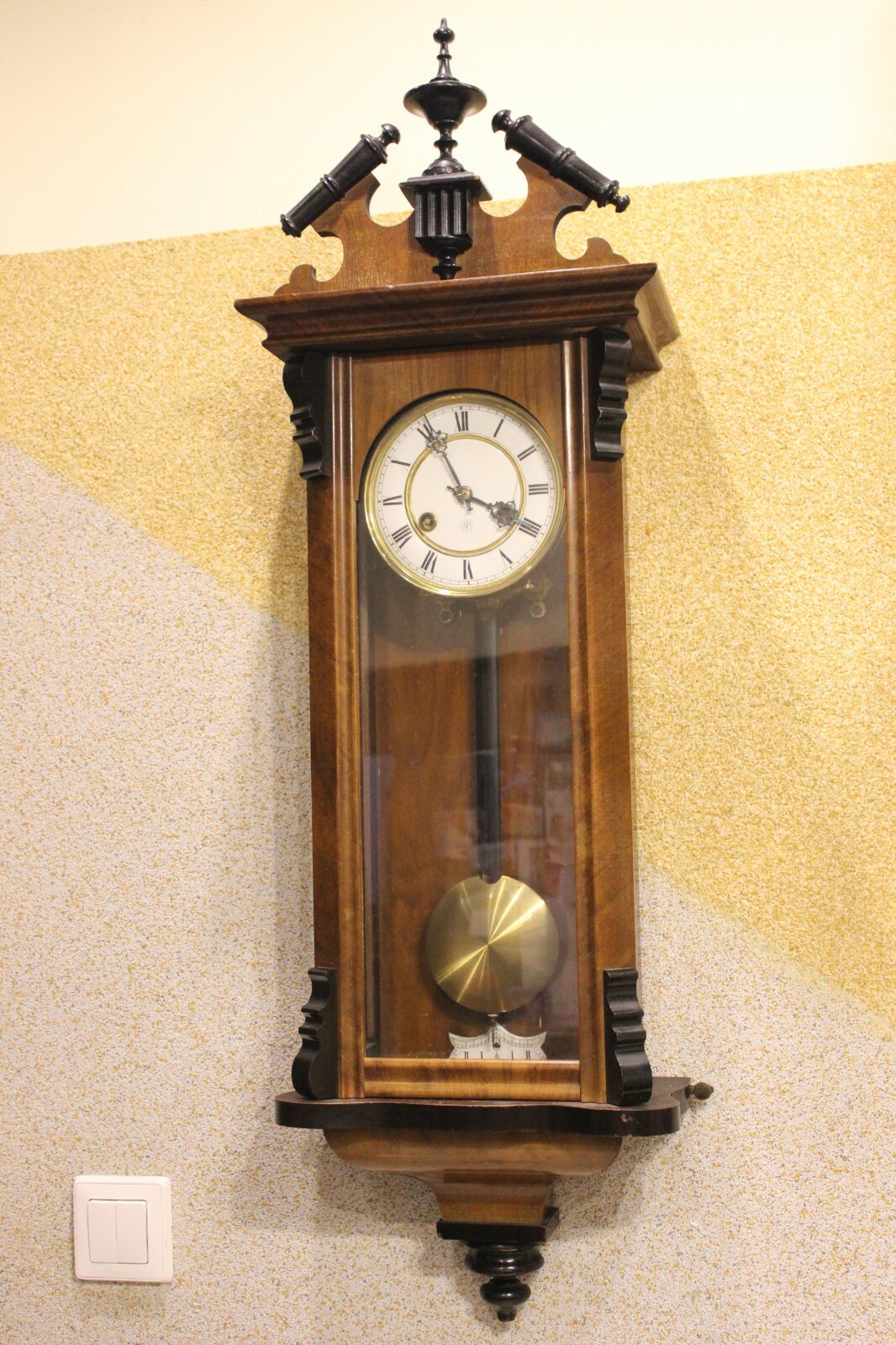 Rare Junghans spring driven Vienna wall clock at 1900 | eBay