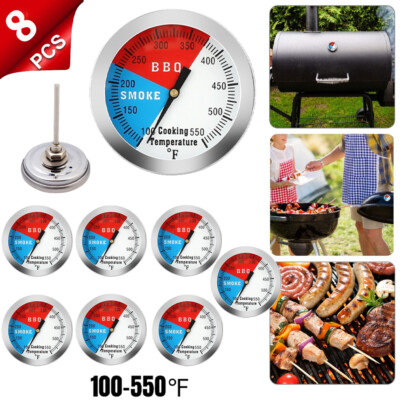 8Pack 2" Temperature Thermometer Gauge Barbecue BBQ Grill Smoker Pit ...