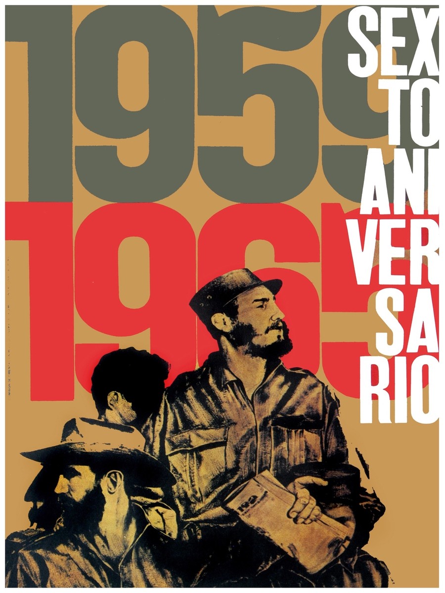 Fidel Castro Poster Propaganda Geography / Travel, Cuba, Politics,