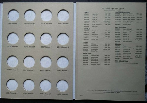 Set of 2 He Harris Delaware American Women Quarters Coin Folder 2021 ...