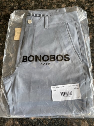 Bonobos The Highland Golf Shorts Mens 31”x10” Golf Shorts~Grey NWT O95- | eBay