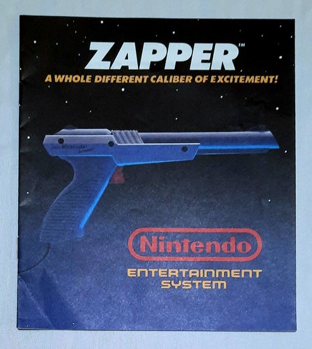 Nintendo NES Zapper Light Gun Instruction Manual Only 1988 | eBay