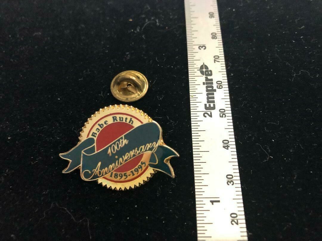 Babe Ruth 100th Anniversary Pin - 1895-1995 - MLB Butterfly Clasp ...