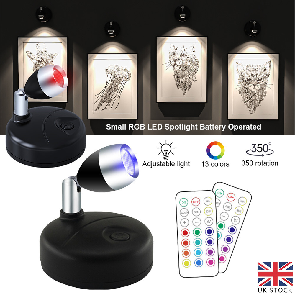 Battery Led Remote Spotlight Wireless LED Spotlight Review| Olafus