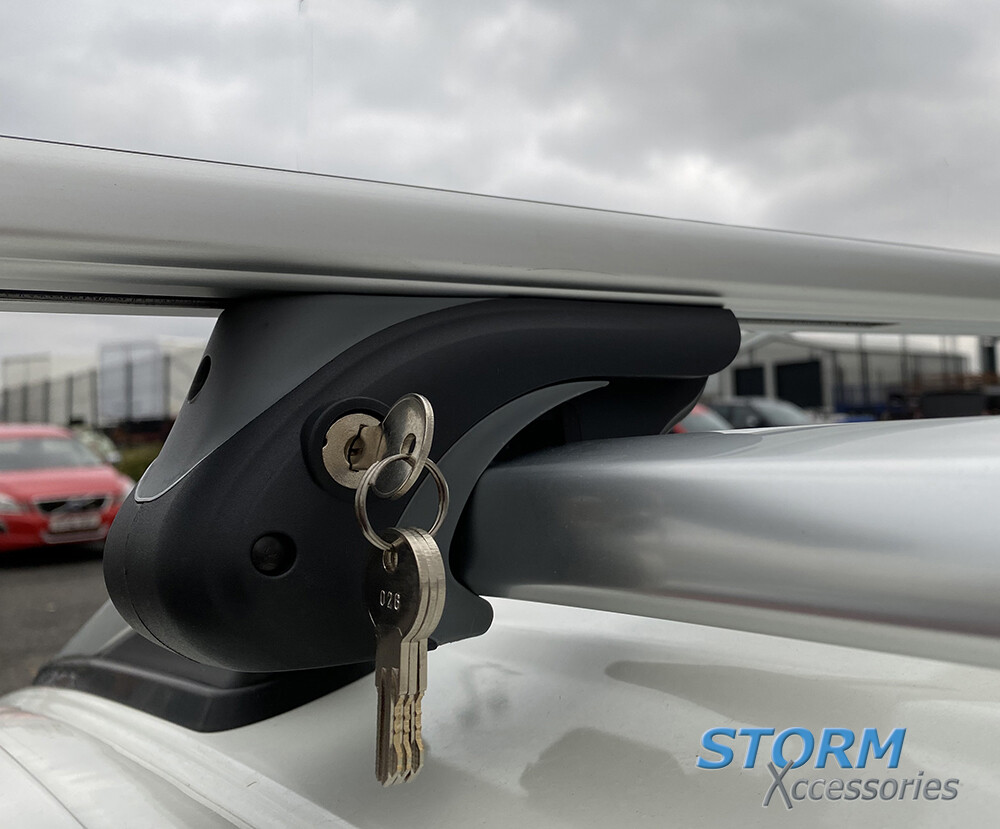 CROSS BARS - CROSSBARS - ROOF RAILS - PAIR - SILVER FOR FORD RANGER T6 ...