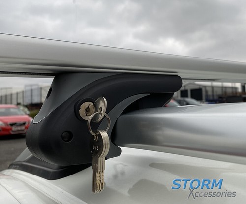 CROSS BARS - CROSSBARS - ROOF RAILS - PAIR - SILVER FOR FORD RANGER T6 ...