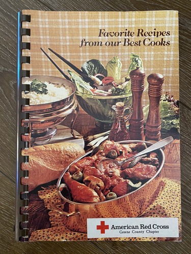 Vintage 1982 Greene County Chapter American Red Cross Cookbook Recipes ...