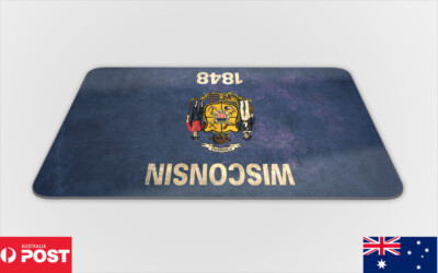 MOUSE PAD DESK MAT ANTI-SLIP|WISCONSIN US AMERICAN STATE FLAG | eBay ...