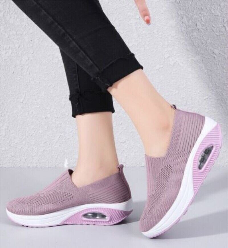 Women's Orthopedic Sneakers Cushion Platform Diabetic Walking Shoes ...