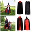 Long Halloween Cloak Death Cape Witch Cape Party Cowl Men Renaissance ...