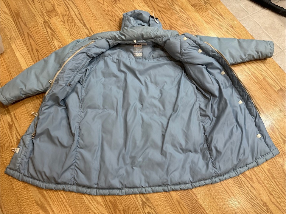 Vintage 1970s GERRY Down Jacket Duffle Coat Plastic Clasp Puffer Parka ...