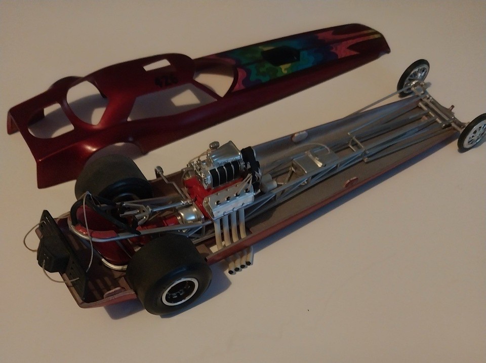 Vintage built amt digger dragster model car | eBay