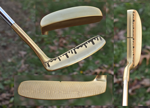 Stunning Gold Custom Prototype Blade Putter / Napa 8802 MILLED ...