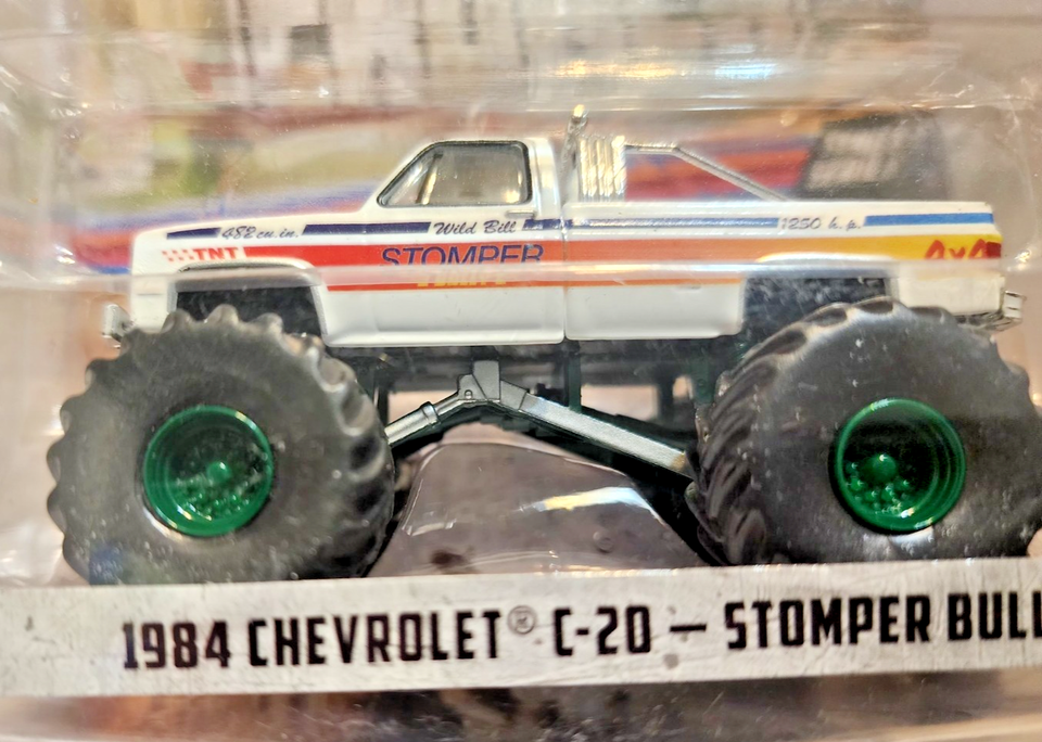 GREENLIGHT CHASE KING OF CRUNCH 1984 CHEVROLET C-20 STOMPER BULLY | eBay
