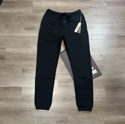FOG Essentials Cuffed Sweatpants Stretch Limo Black -Pick Your Size XS ...