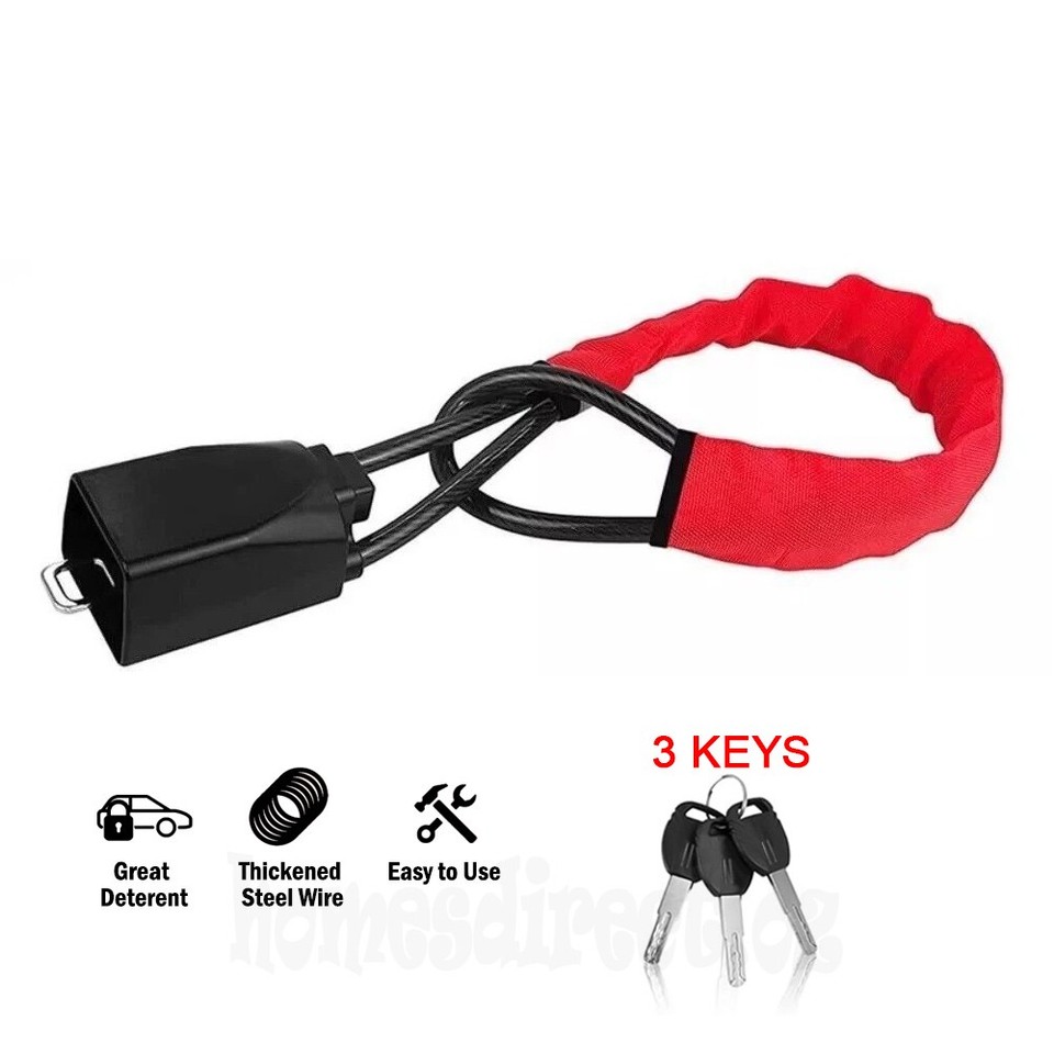 Adjustable Car Steering Wheel Seat Belt Lock Anti-Theft Reinforced ...