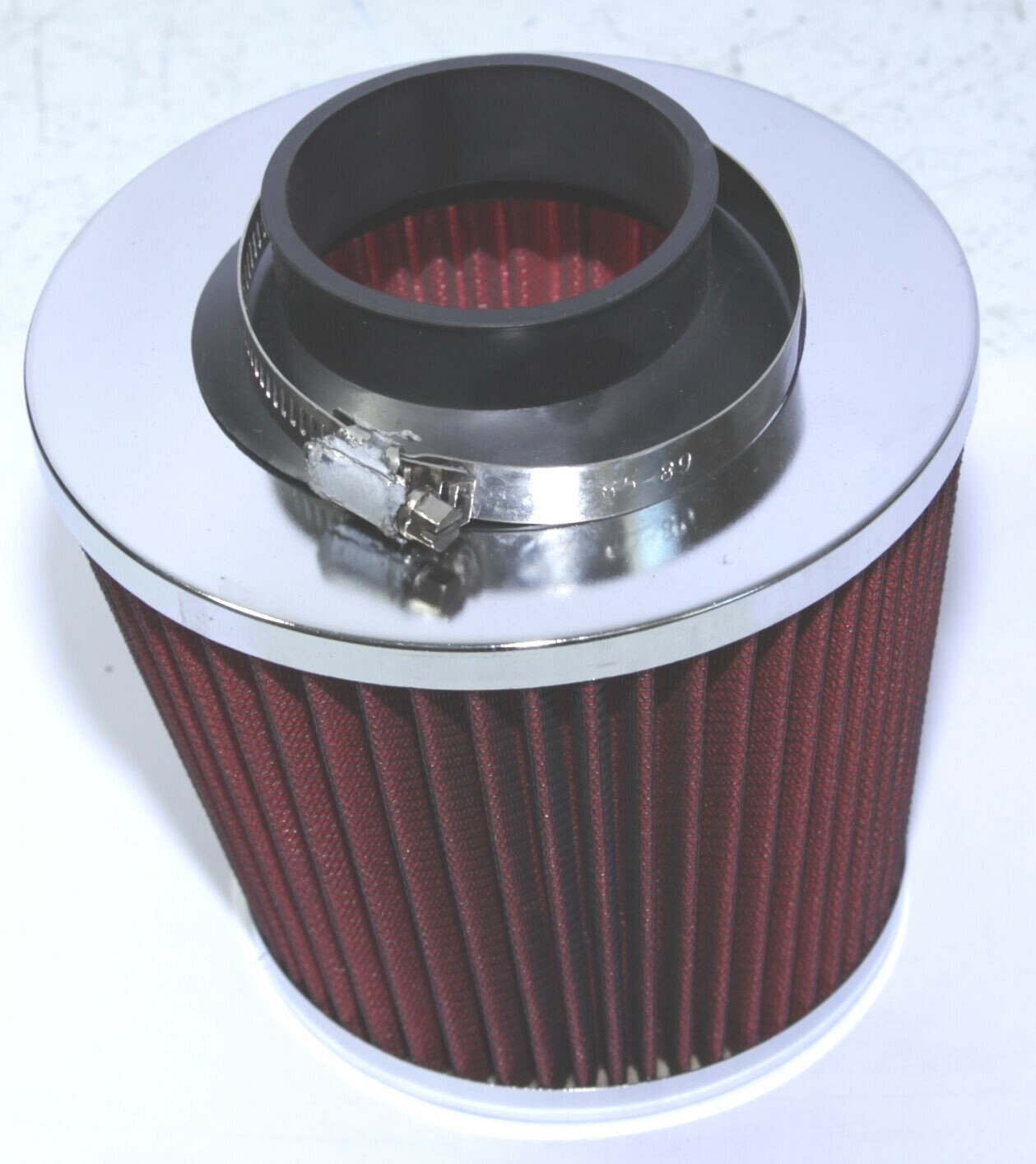 RED Universal 2.5" 63.5mm Open Top Cold Air Intake Filter Cone Dry Air ...
