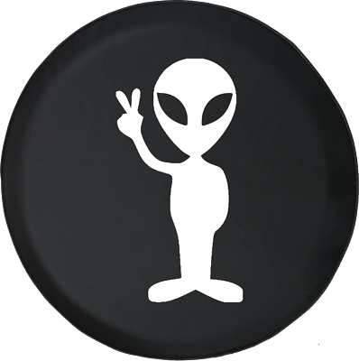 Spare Tire Cover Alien Peace Sign Space Galaxy Adventure Offroad JK ...