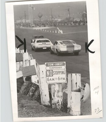 Ironic 'No Stopping' Sign at CAR RACETRACK Riverside VINTAGE 1974 Press ...