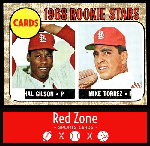 1968 Topps - #162 Cardinals Rookie Stars (Hal Gilson / Mike Torrez) RS ...