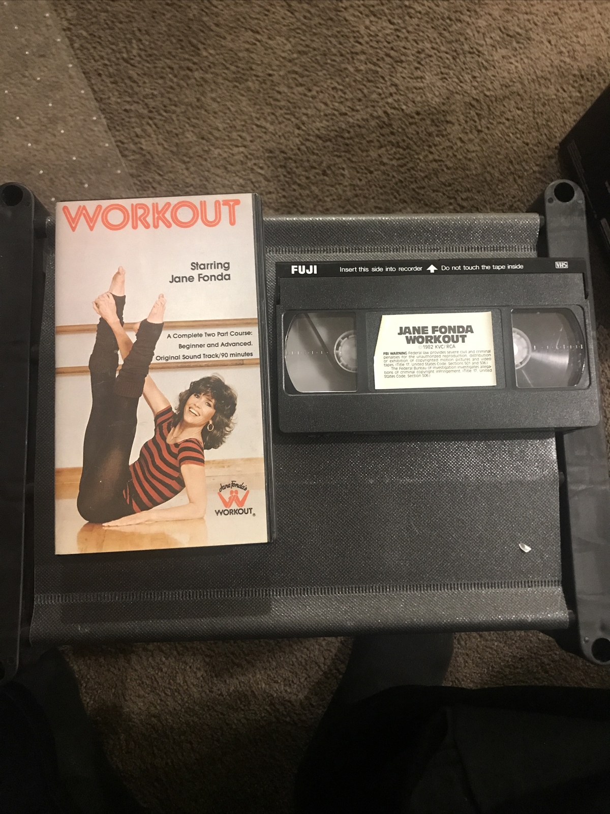 jane fonda workout vhs Hard Clam Shell Case 1982 | eBay