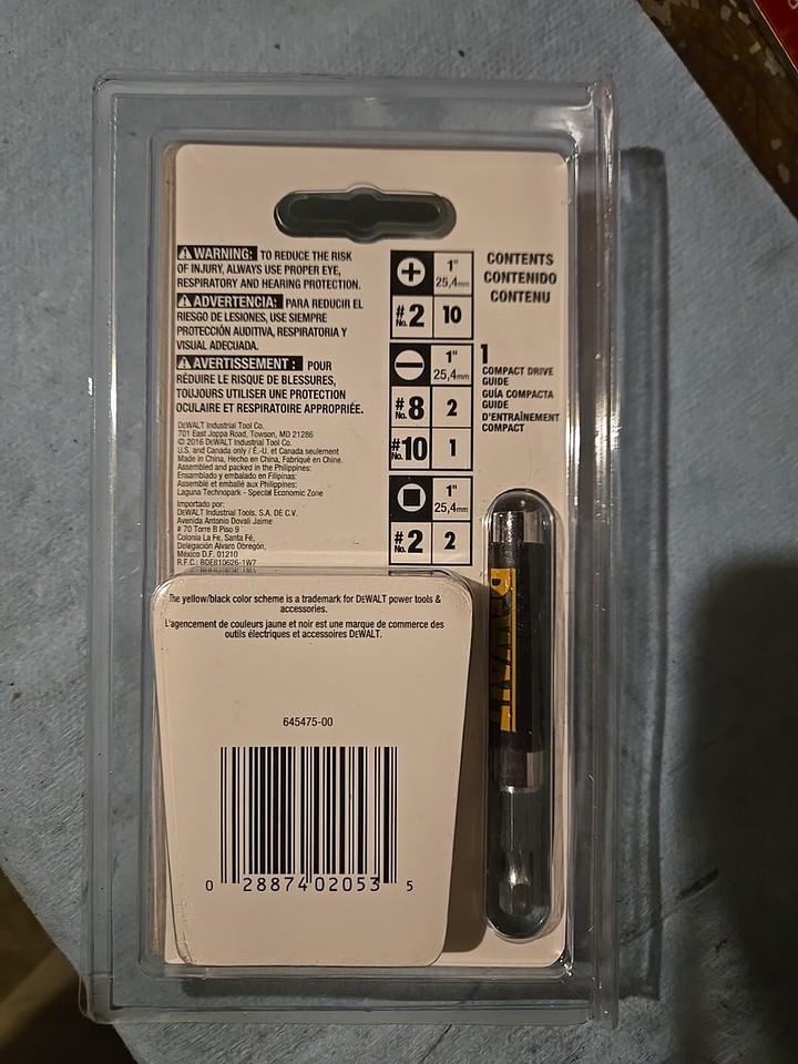 DEWALT 16-Piece Magnetic Drive Guide Screwdriver Bit Set - DW2053 ~NEW ...