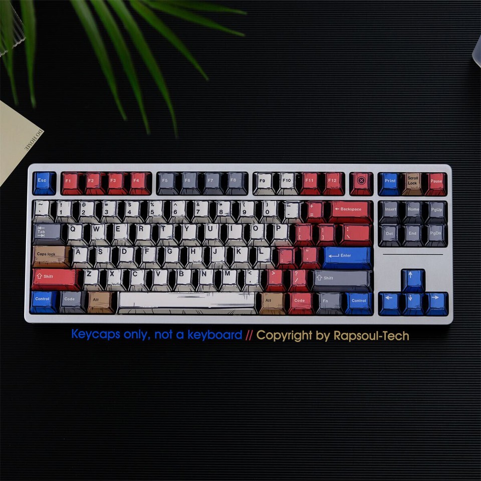 Hand-drawn Style Keycaps Set Stylish PBT For Cherry MX Mechanical ...