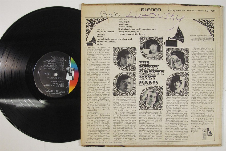 NITTY GRITTY DIRT BAND Self Titled LIBERTY LRP-3501 LP d | eBay