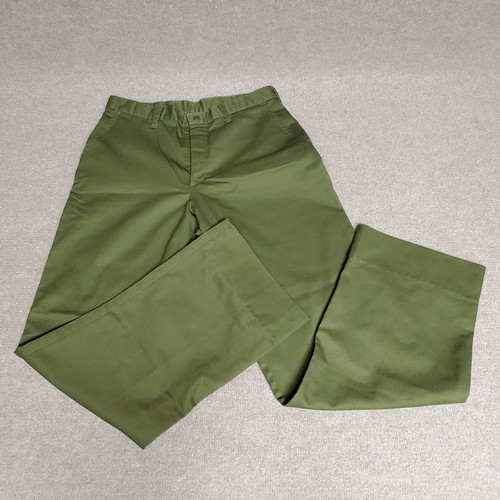 Vintage Boy Scout Leader Pants Mens BSA Uniform Green Hemmed Size 33 ...