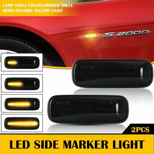 2X Sequential LED Side Marker Blinker Lights For Honda Civic 1996-2000 ...