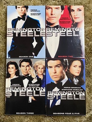 LOT OF 4 DVD SETS REMINGTON STEELE COMPLETE SERIES SEASONS 1-5 BROSNAN ...