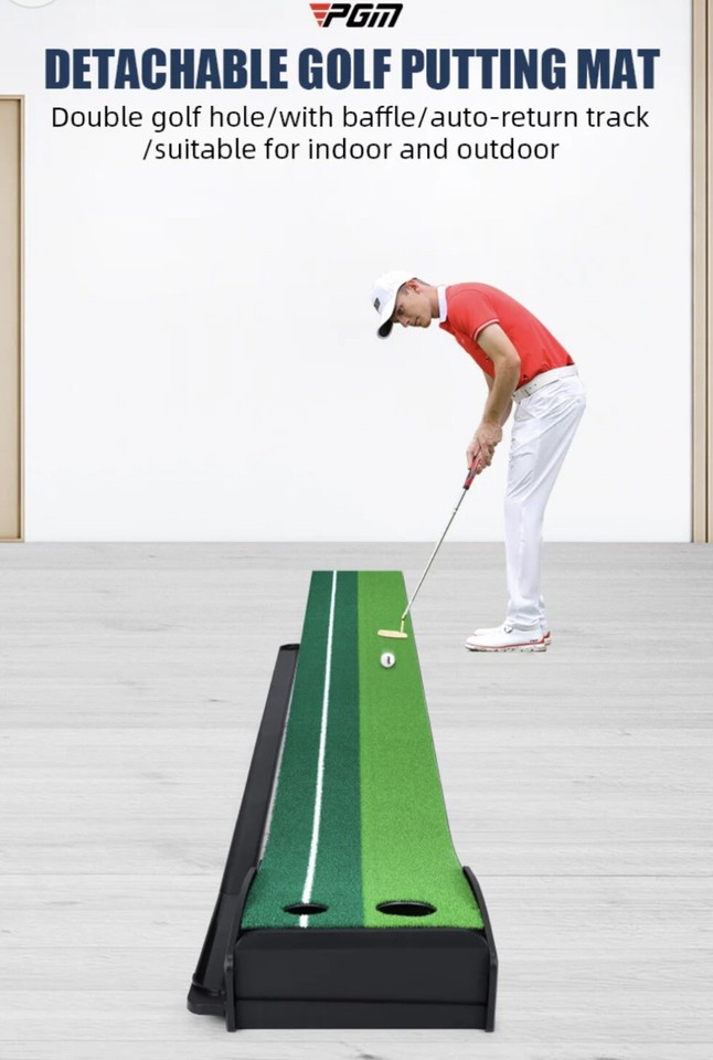 PGM Golf Putting Green Mat for Home with Auto Ball Return System 8FT | eBay