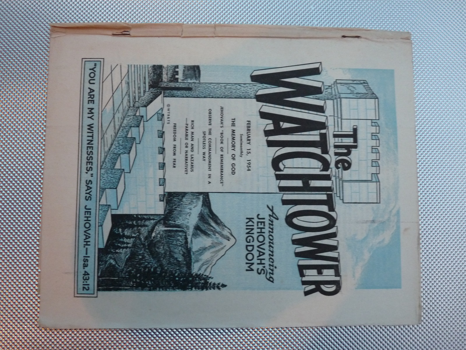 THE WATCHTOWER FEBRUARY 15 1954 | eBay