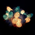 Vintage String Lights 35 lights Thai Real Silk Cocoon Handmade DIY ...