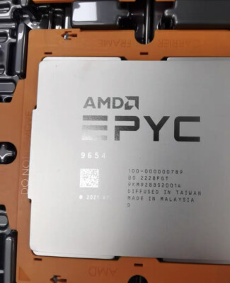 AMD EPYC GENOA SP5 ZEN4 9654 96-Core 2.4GHz Processor CPU 100-000000789 ...